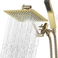China 8 Inch Handheld Polished Brass Showerheads Brass Shower Handset for sale