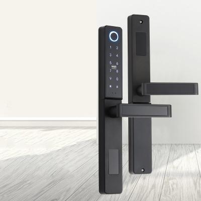 China Aluminum Wifi Remote Biometric Digital Lock Fingerprint Password For House for sale