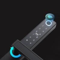 China Aluminum Wifi Remote Biometric Digital Lock Fingerprint Password For House for sale
