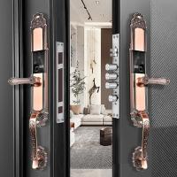 China Villa Biometric Door Lock Electronic Fingerprint Smart Lock Card Swiping for sale