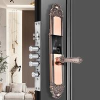 China Household Waterproof Zinc Alloy Smart Fingerprint Door Lock For Loc Villa for sale