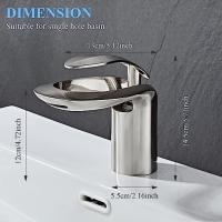 China Round Hollowed Waterfall Bathroom Faucet Tap For Lavatory Vanity for sale