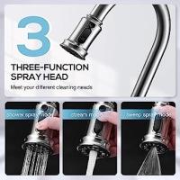China Farmhouse Single Handle Brass Pull Out Kitchen Tap Sprayer 3 Mode ODM for sale