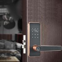 China Biometric Deadbolt Smart Fingerprint Door Lock Wooden For Office Homestay Apartment for sale