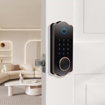 China ‎Amazon Alexa Electronic Smart Fingerprint Door Lock Deadbolt Fully Automatic for sale