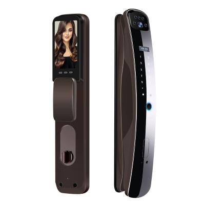 China Automatic Fingerprint Thumbprint Door Lock Deadbolt 3D Face Recognition for sale