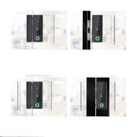 China Zinc Wifi Keyless Door Lock Thumb Print Padlock Password Swipe Card for sale