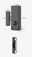 China Customized Touchpad Invisible Smart Wifi Keyless Door Lock Punch Free 60mm for sale