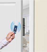 China Customized Touchpad Invisible Smart Wifi Keyless Door Lock Punch Free 60mm for sale