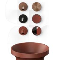 China Embedded Wall Basin Brushed Aluminum Faucets Contemporary Kitchen Taps Copper for sale