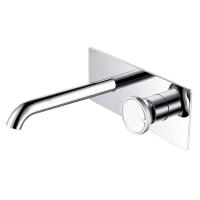 China Embedded Wall Basin Brushed Aluminum Faucets Contemporary Kitchen Taps Copper for sale