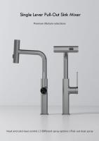 China Motion Sensor Waterfall Zinc Alloy Faucet Digital Display For Kitchen Multifunctional for sale