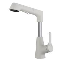 China PVD Liftable Rotary Pull Waterfall Sink Faucet Gunmetal Bathroom Taps for sale