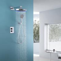China Anti Scald All Copper Embedded Faucet Shower Head Set ‎‎Brass Stainless Steel for sale