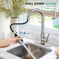 China Brushed Nickel SUS304 Stainless Steel Faucet Sprayer For Kitchen Sink for sale
