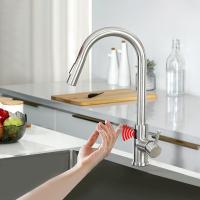 China Infrared Sensor Gooseneck Zinc Alloy Faucet For Kitchen Smart Non Contact for sale