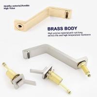 China 2 Handle Widespread Bathroom Faucet Tap For 3 Holes Solid Brass 8 Inch Waterfall for sale