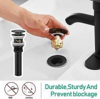 China Black RV Widespread Lavatory Faucet Vessel Sink Mixer Tap With Deck Plate for sale