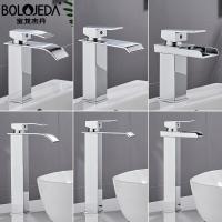 China Stainless Steel Waterfall Monobloc Kitchen Taps Sink Faucet Wide Mouth for sale