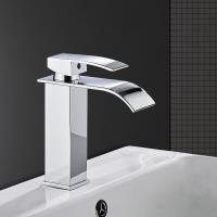 China Stainless Steel Waterfall Monobloc Kitchen Taps Sink Faucet Wide Mouth for sale
