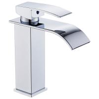 China Stainless Steel Waterfall Monobloc Kitchen Taps Sink Faucet Wide Mouth for sale