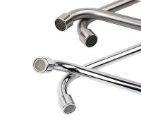 China Household Sanitary Waterfall Brushed Aluminum Faucets For Kitchen Sink for sale