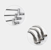 China Household Sanitary Waterfall Brushed Aluminum Faucets For Kitchen Sink for sale