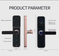 China Virtual Password Fingerprint Door Lock Keyless Bluetooth Wifi Biometric Digital For Business for sale