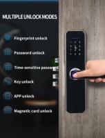 China Virtual Password Fingerprint Door Lock Keyless Bluetooth Wifi Biometric Digital For Business for sale