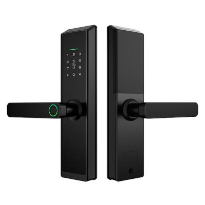 China Apartment Code Lock B&B Home Smart Fingerprint Lock Room Wooden Door APP Remote Unlock Office Graffiti Lock for sale