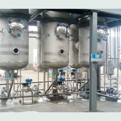 China Large Scale Multiple Effect Falling Film Evaporator 100kw For Yeast Concentrator for sale
