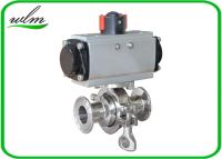 China Pneumatic Actuated Two Way Ball Valve SS 316L 2 Way Ball Valve for sale