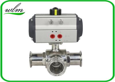 China 6 Inch 1 Inch 3 Way Ball Valve Stainless Steel 316L 304 for sale