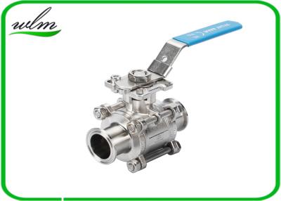 China DN150 SS304 Tri Clamp Ball Valve Detachable Sanitary Pneumatic Ball Valve for sale