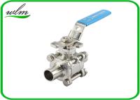 China DN150 SS304 Tri Clamp Ball Valve Detachable Sanitary Pneumatic Ball Valve for sale
