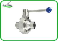 China Aluminum Sanitary Butterfly Type Ball Valve Detachable 3 Way Sanitary Valve for sale