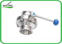 China Aluminum Sanitary Butterfly Type Ball Valve Detachable 3 Way Sanitary Valve for sale
