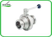China Aluminum Sanitary Butterfly Type Ball Valve Detachable 3 Way Sanitary Valve for sale