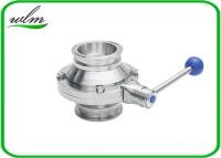 China Aluminum Sanitary Butterfly Type Ball Valve Detachable 3 Way Sanitary Valve for sale