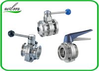 China Stainless Steel Sanitary Butterfly Valve High Performance Butterfly Valves For Food Machines for sale