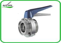 China Stainless Steel Sanitary Butterfly Valve High Performance Butterfly Valves For Food Machines for sale