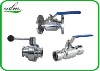 China Portable Sanitary Full Port Ball Valve , Stainless Steel Ball Valve For Food Industry Piping System for sale