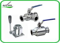 China Portable Sanitary Full Port Ball Valve , Stainless Steel Ball Valve For Food Industry Piping System for sale
