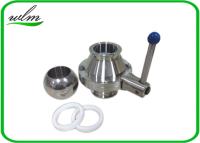China High Sanitary Ball Valves , Stainless Steel Butterfly Valve For Beverage Industry for sale
