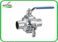 China High Sealing Sanitary Butt Weld Ball Valves With Bright Annealing Surface Treatment for sale