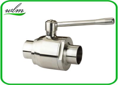China High Sealing Sanitary Butt Weld Ball Valves With Bright Annealing Surface Treatment for sale