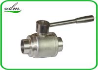 China High Sealing Sanitary Butt Weld Ball Valves With Bright Annealing Surface Treatment for sale