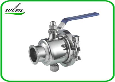 China SMS3017 Higienic Sanitary Tri Clamp Ball Valve 6 Inch Stainless Steel for sale