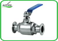 China Durable Clamp Sanitary Ball Valves For Hygienic Industry Pipe System for sale