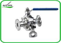 China Pharmaceutical Sanitary Ball Valves With Clamp Connection Ends , Diameter DN15-65 for sale